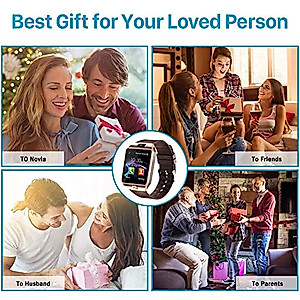 Padgene DZ09 Bluetooth Smartwatch,Touchscreen Wrist Smart Phone Watch Sports Fitness Tracker with SIM SD Card Slot Camera Pedometer Compatible with iOS Android for Kids Men Women