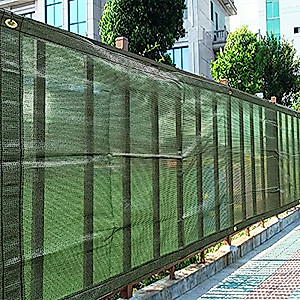 GWOKWAI Fence Privacy Screen Mesh, Heavy Duty Windscreen Fencing Netting with 12pcs Tie Shade Net Cover for Garden Fence Construction Site Yard