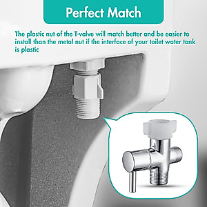 BARROCK Handheld Bidet Sprayer for Toilet, Stainless Steel Metal Made Baby Cloth Diaper Spraying Kit, Bathroom Toilet Bidet Attachment Set for Bathing Pets and Feminine Hygiene, Brushed Nickel