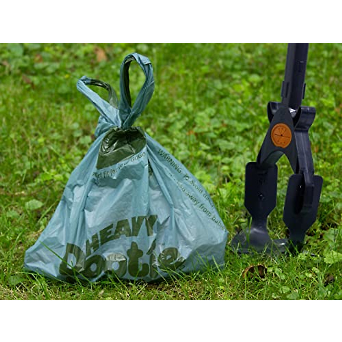 GoGo Stik XP Totally Clean Pro Pooper Scooper with Bags for All Dog Pet Waste Cleanup. 37inch. Keeps Hands and Scooper Clean. Use Store Bags or Heavy Dootie Bags. Unbreakable FRP Handle.