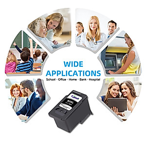 63XL Black Ink Cartridge Replacement for HP Ink 63 XL for Officejet 3830 4650 4652 4655 5200 5252 5255 5258 Envy 4520 4512 Deskjet 1112 2132 3630 3632 Printer HP63 HP63xl