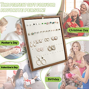 Homeanda Velvet L-Shaped 50 Slots Ring Earring Jewelry Display Tray Organizer Holder (L-Shaped 60Hole)