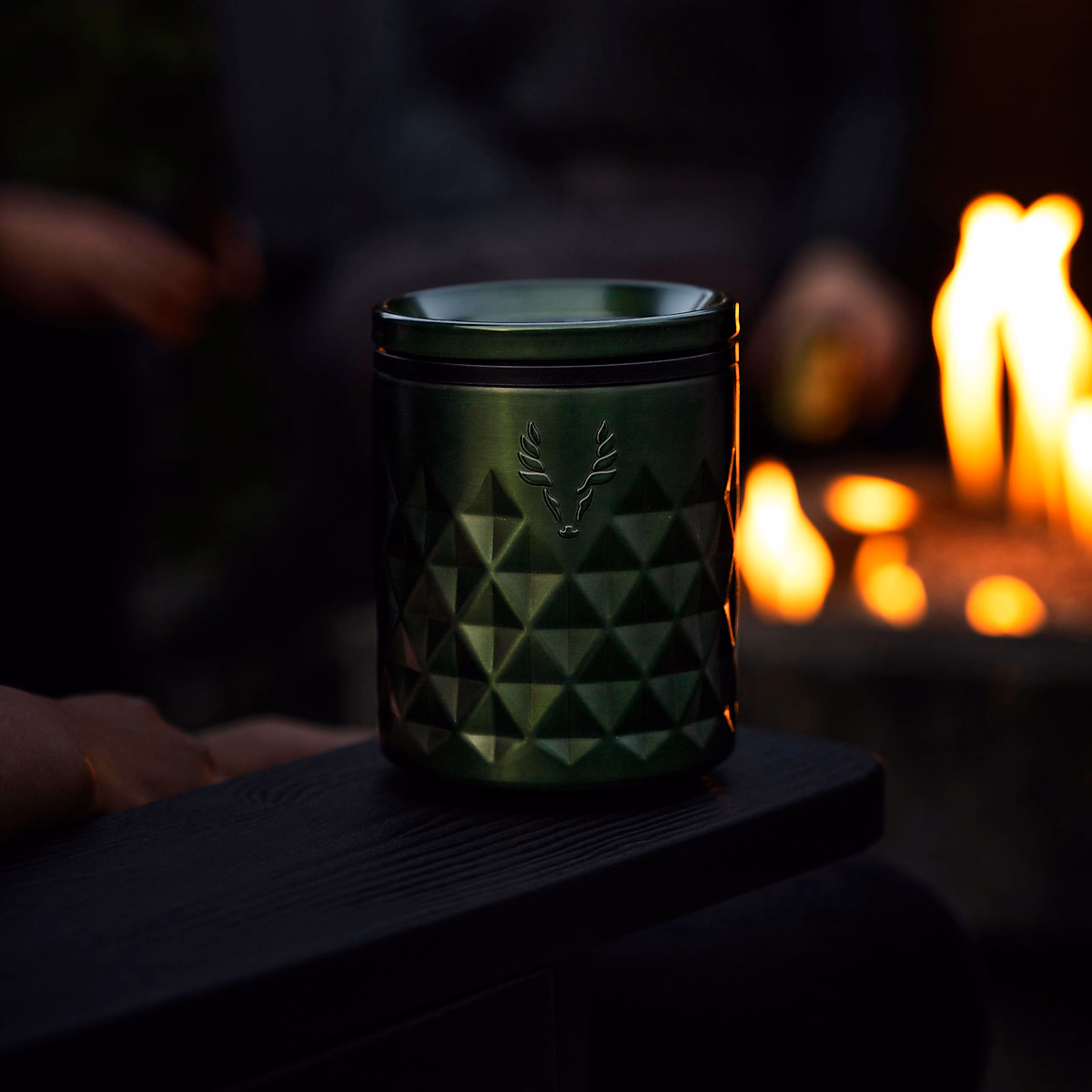 Viski Paragon Cocktail Tumbler Insulated Cocktail Cups, Insulated Rocks Tumbler Stainless Steel Whiskey Glasses with Ceramic Coating Green 12oz Set of 1