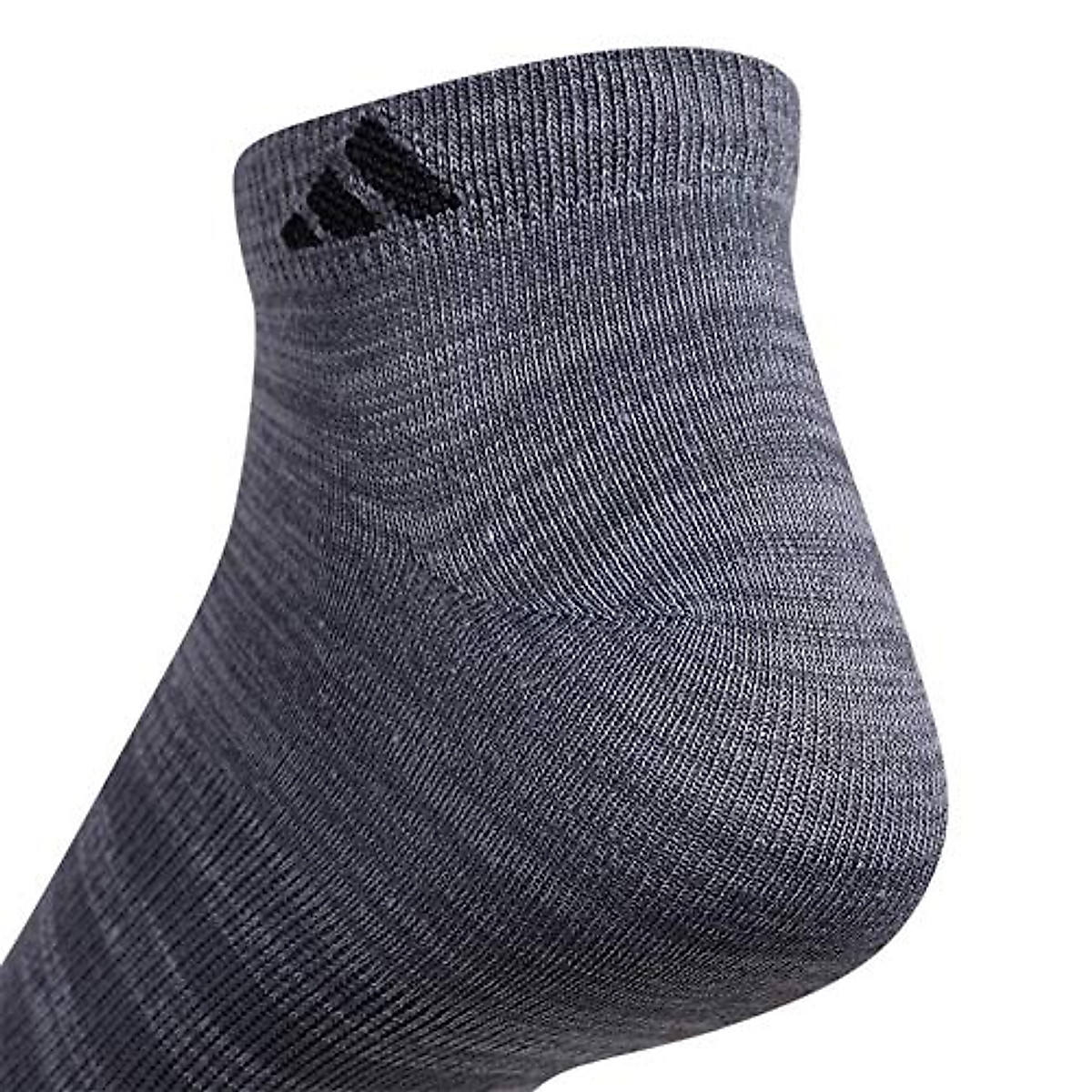 adidas Men's Superlite Low Cut Socks (6-Pair), Onix Grey/Grey/Black, Large
