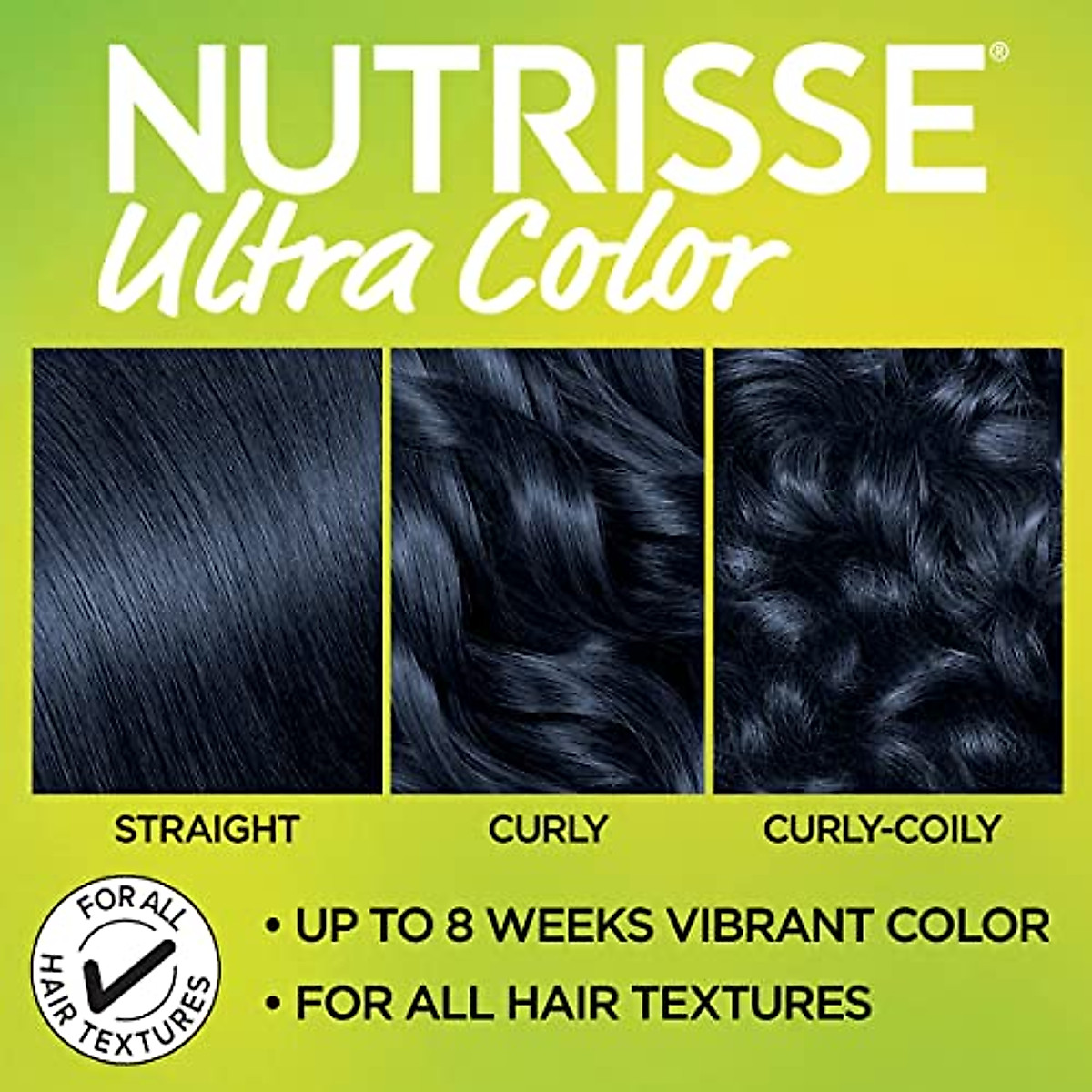 Garnier Hair Color Nutrisse Ultra Color Nourishing Creme, IN1 Dark Intense Indigo (Midnight Iris) Blue Permanent Hair Dye, 1 Count (Packaging May Vary)