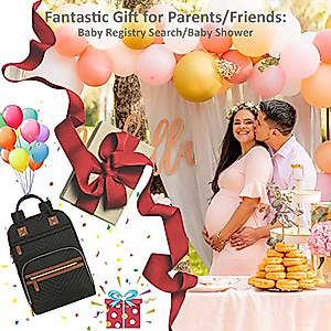 Diaper Bag Backpack Tote for Women Large Capacity, Baby Bag with Insulated Pockets Multifunctional Diaper Bags For Baby Girl Boy Waterproof Baby Bags For Boys Girls Mama Maternity Travel Bag Black