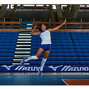 Mizuno 2 Wave Luminous Women's Volleyball Shoe 10, Black/White