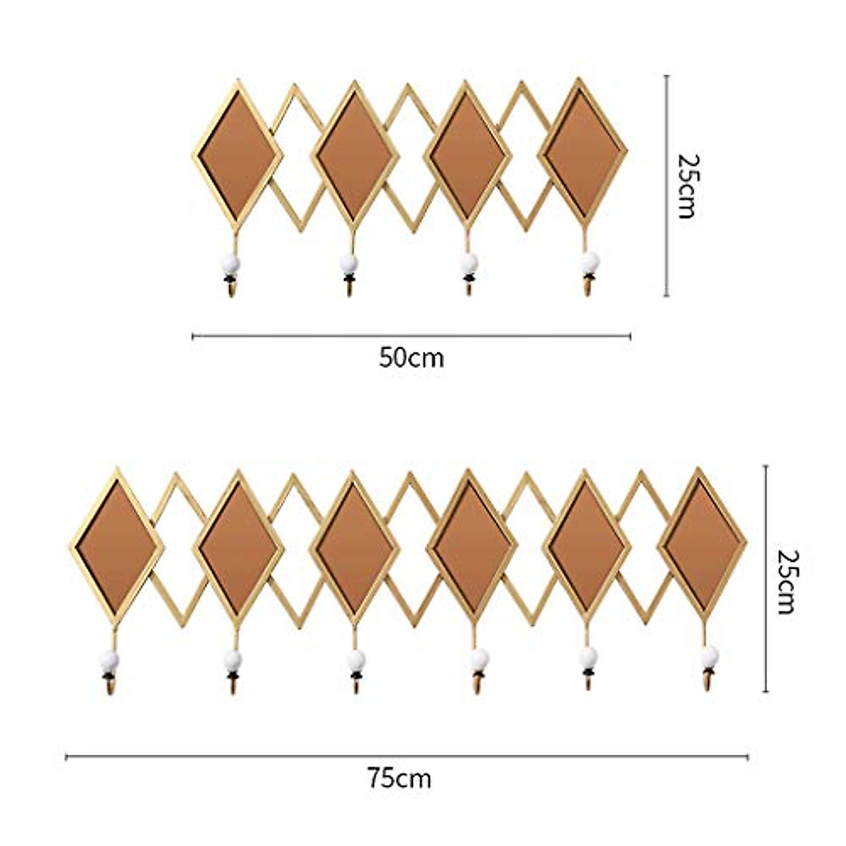 RAZZUM Classic Modern Coat Hooks Wrought Iron Coat Hook Wall Hanging Hook Entrance Key Frame Decorative Coat Hook Free Punching Rack for Coat Coat Handbag Key Coat Hooks Wall Mounted