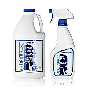 exhibitor's Quic Silver 64 Ounce Quic Sheen 16 Ounce Value Pack Revolutionary Shampoo for Dogs and Horses for The Ultimate Value