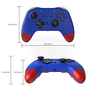 Mayfan Wireless Controller for Nintendo Switch/Lite/OLED,Switch Elite Controller with 4 Back Buttons Support Customized,Gyro Axis,Turbo and Dual Vibration