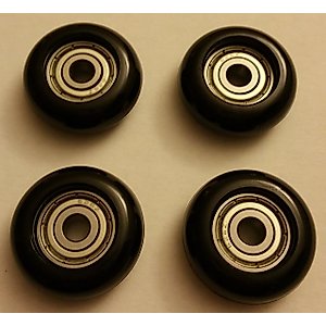 Total Gym Replacement Set of 4 Wheels/Rollers for Models 2000, 3000, and More