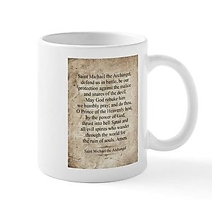 CafePress Saint Michael The Archangel Mug Ceramic Coffee Mug, Tea Cup 11 oz