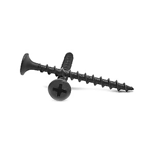 GATASCREWS Drywall Screw Wood #6 x 1.1/2'' Coarse Thread Sharp Point Drive #2 Phillips Bugle Head, Black, Ideal Screw for Drywall Sheetrock, Wood and More, 1 1/2 Inch, 144 Pack
