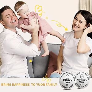 New Dad Mom Gifts Decision Coin,LucBuy Funny Newborn New Baby Gift New Parents Gift Pregnancy Gift for First Time Mummy Daddy,Baby Shower Mothers Fathers Day Christmas Birthday Thanksgiving Gift