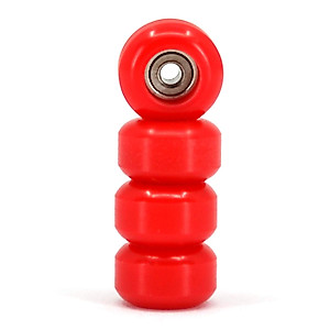 Teak Tuning 32mm Pro Fingerboard Complete - Fully Assembled with Pro Level Components - Pro Shaped Wooden Deck (32x97mm), UltraSpin Bearing Wheels, Prodigy Gen2 Trucks - Cherry Bomb