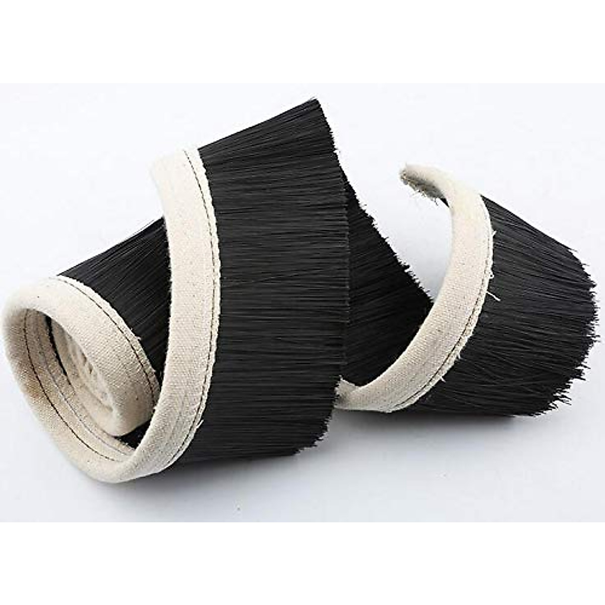 BestTeam Vacuum Cleaner Engraving Machine Dust Cover, 70mm/100mm Brush Vacuum Cleaner Engraving Machine Dust Cover for CNC Router for Spindle Motor Milling Machine (2M*70MM, Black)