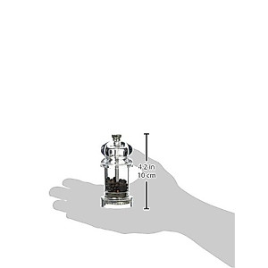 Cole & Mason Precision Grind 575 Pepper Mill, Acrylic, Clear, 10.5 cm