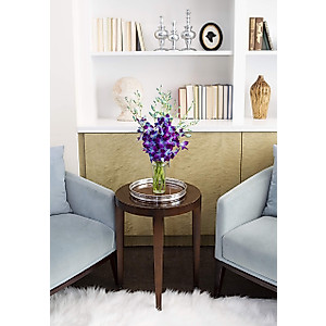 KaBloom Flowers - Easter Collection - Exotic Sapphire Orchid Bouquet of Blue Orchids from Thailand with Vase - Gift for Birthday,Thank You, Valentine, Mother’s Day Fresh Flowers