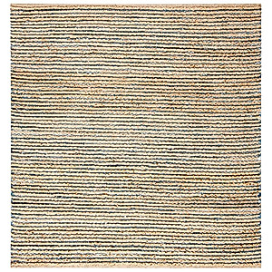 SAFAVIEH Cape Cod Collection Accent Rug - 3' x 5', Natural & Multi, Handmade Boho Braided Stripe Jute, Ideal for High Traffic Areas in Entryway, Living Room, Bedroom (CAP307B)