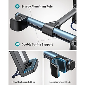 APPS2Car Tablet Holder for Car Headrest, iPad Holder for Car Back Seat, Adjustable Gooseneck Arm & 360° Rotation Fit for iPad Pro Air Mini/Samsung Tabs/Kindles or Other 4.7-12.9” Devices