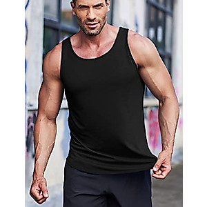 COOFANDY Men's 3 Pack Quick Dry Workout Tank Top Gym Muscle Tee Fitness Bodybuilding Sleeveless T Shirt
