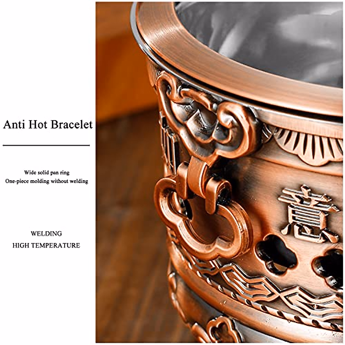 Stainless Steel Food Warmers, Dish Catering Heating Plate Stove Buffet with Pans and Fuel Holders for Buffets Caterings Parties Buffet Server Warming Tray/Red Copper