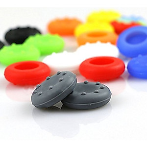 BeautyMood 40pcs Colorful Silicone Accessories Replacement Parts Thumb Grip Cap Cover For PS2, PS3, PS4, PS5, XBox 360, XBox One Controller