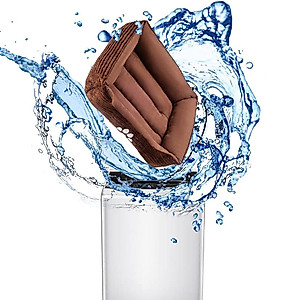 Long Rich HCT REC-005 Reversible Rectangle Pet Bed with Dog Paw Printing, Coffee, By Happycare Textiles, 25 by 21 inches