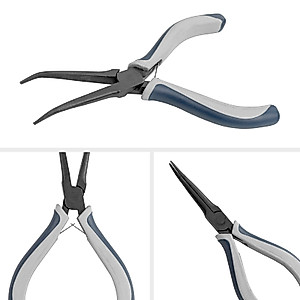 Fish Bone Pliers Fish Bone Tweezers Stainless Steel Fish Deboning Tools for Fish Stainless Washable Fish plier (6inch black)