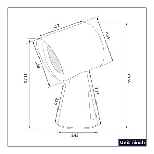 CIARRA Portable Range Hood, Desktop Range Hood with 2 Speed Exhaust Fan, Detachable Aluminum Filter, Large Oil Collection Cup, Portable Kitchen Exhaust Fan for Indoor BBQ, Hot Pot