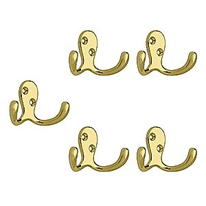 Franklin Brass 3319206-KT Double Prong Robe Hook, 5 per pkg