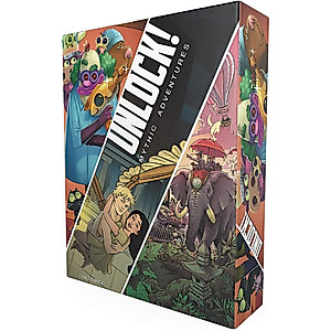 UNLOCK! Mythic Adventures Card Game - Escape Room-Inspired Cooperative Adventure, Fun Family Game for Kids and Adults, Ages 10+, 1-6 Players, 1 Hour Playtime, Made by Space Cowboys