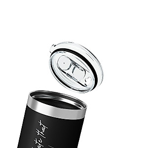 Cuptify You Had Me at I Hate That Too! Skinny Tumbler with Lid Laser Engraved on Black 22 oz Insulated Stainless Steel Best Friend Birthday Gift For Women