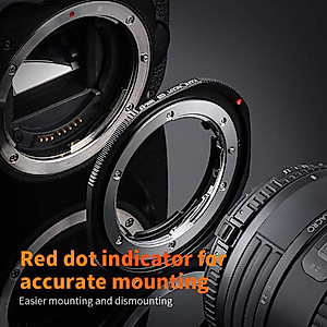 K&F Concept Updated NIK to EOS Adapter, Manual Lens Mount Adapter for Nikon F/AI Mount Lens and Canon EOS EF EF-S Mount Camera