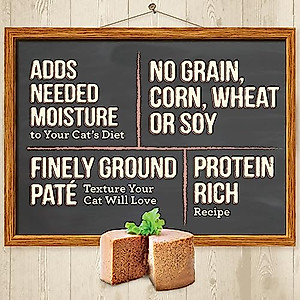 Merrick Purrfect Bistro Poultry Variety Pack Grain Free Wet Cat Food Recipes Pate - (12) 5.5 oz. Cans