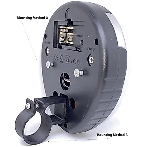 Generic Replacement Monitor Speedometer for Stationary Bikes, Exercise Bike Computer, Heart Rate Tracker, Indoor Bike Monitor LCD (TS JP040), Gray / Black