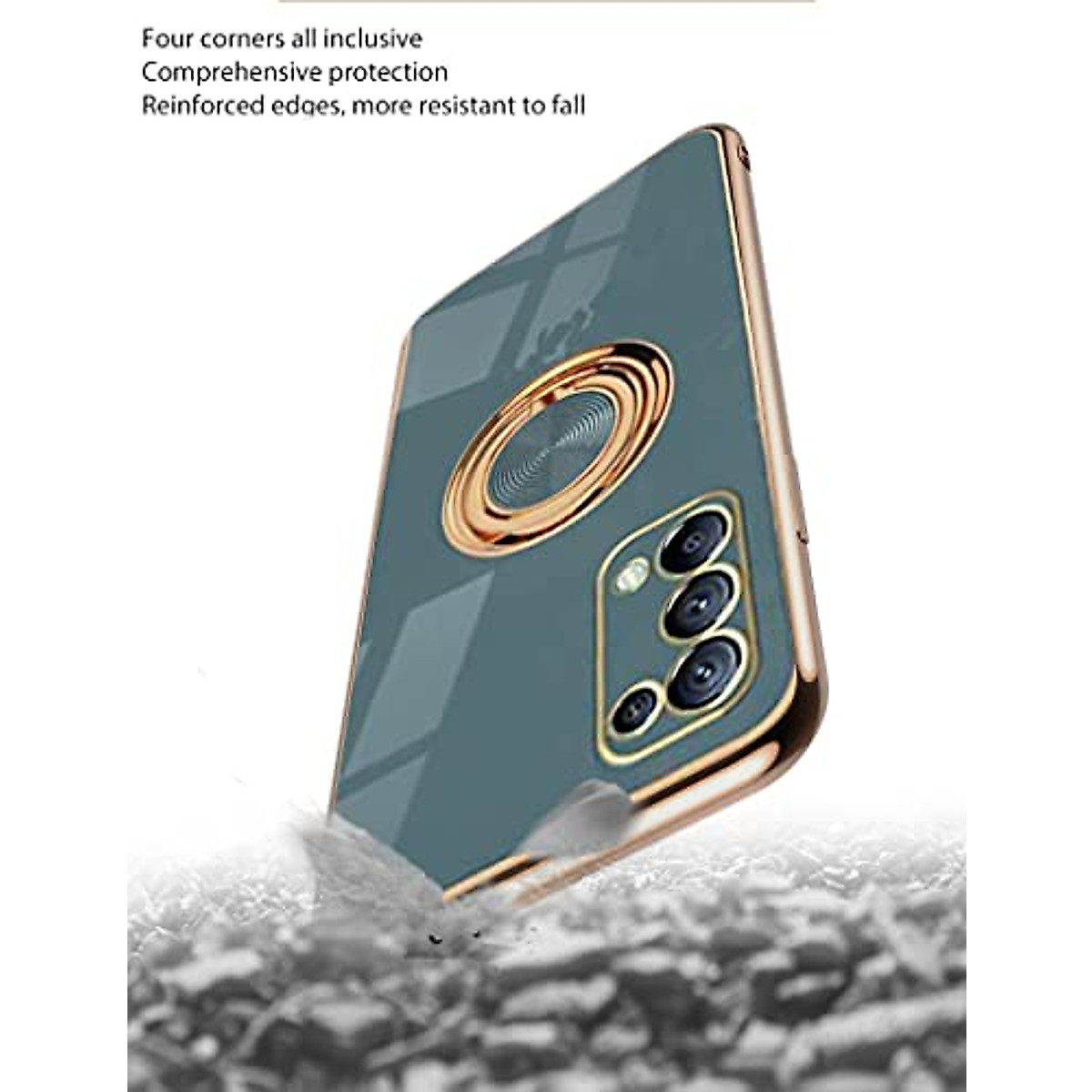 Shockproof Phone Case for Oppo Reno 6 Pro Plus 5g Pink, Oppo Reno 6 Pro Plus Case Holder, Phone Oppo Reno 6 Pro Cases (Snapdragon) Silicone TPU (Oppo Reno 6 Pro Plus 5g, Blue)