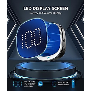 COMSOON AUX Bluetooth Adapter for Car, [LED Screen] Bluetooth 5.3 Receiver for Speaker/Home Stereo/Wired Headphones, Noise Cancelling Wireless Audio Receiver for Hands-free Call/Music, Dual Connection