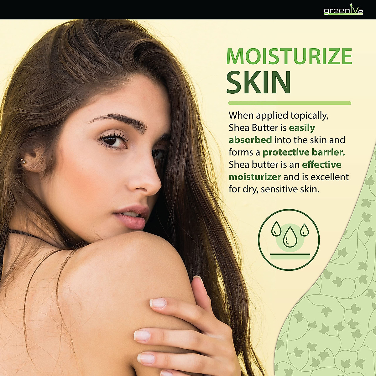 GreenIVe Shea Butter Raw 100% Pure Organically Grown Ivory Shea for Moisturizing or DIY Butters, Lotions, Soaps.