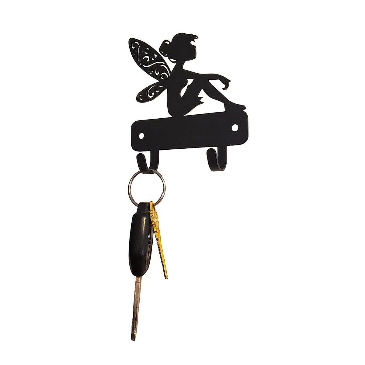 The Metal Peddler Miniature Fairy - Key Holder for Wall - XS 3.5 Inch - Made in USA