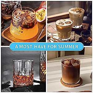 4 Pack Mini Round Ice Cube Tray, Ice Ball Maker Mold for Freezer with Container, Sphere Ice Cube Tray Making 99pcs Circle Ice Chilling Cocktail Whiskey Tea Coffee - white