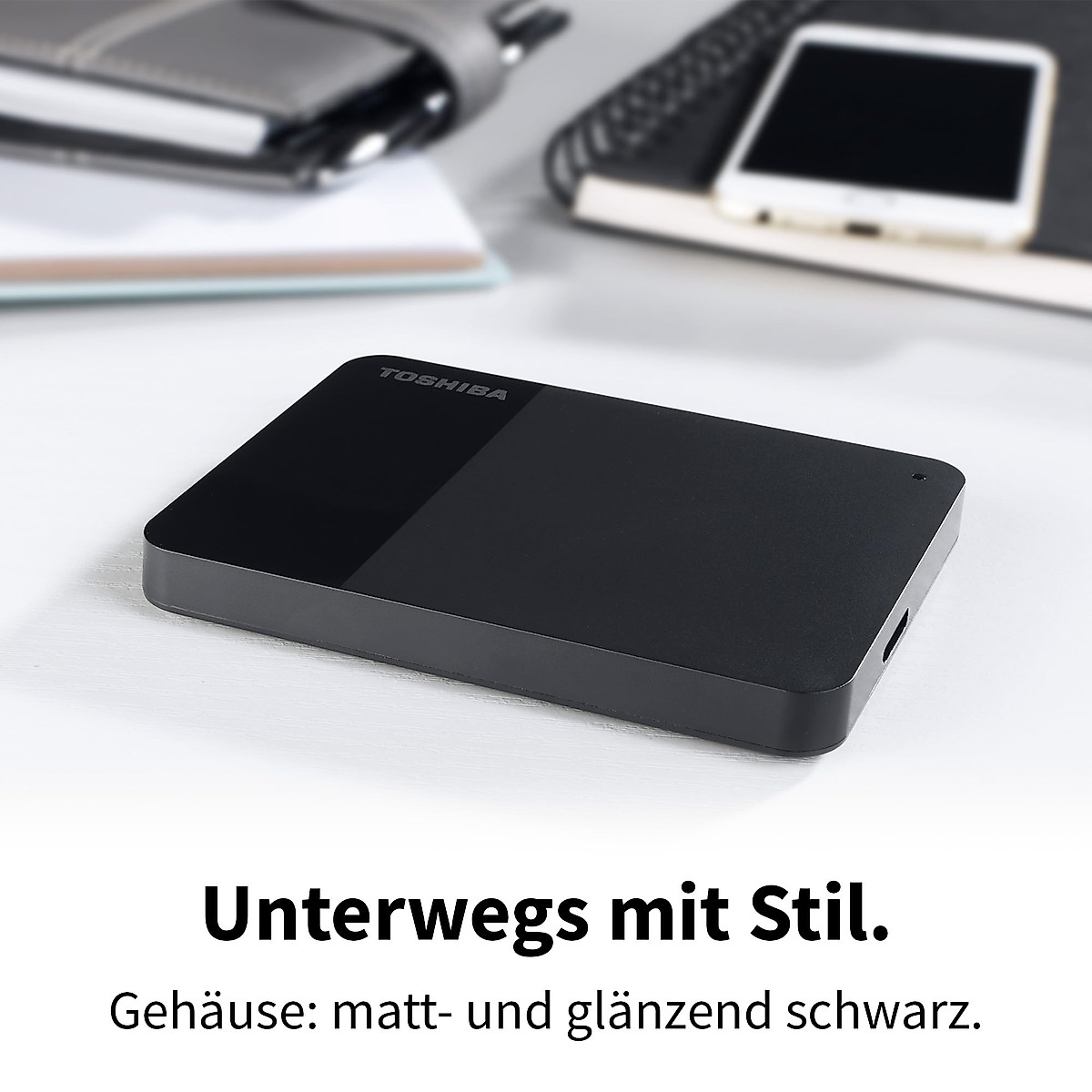 Toshiba 2TB Canvio Ready – 2.5 inch Portable External Hard Drive with SuperSpeed USB 3.2 Gen 1, Compatible with Microsoft Windows 7, 8 and 10, Black (HDTP320EK3AA)