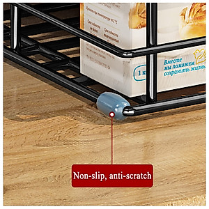 LEAYAN Under Sink Storage Cabinet Organizer Drawer, Multi-Purpose Under Kitchen Sink Organizers and Storage Upgraded Kitchen Cabinet Organizer Under Sink Rack Shelf, White 42x12x25cm