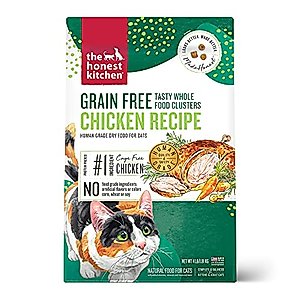 The Honest Kitchen Whole Food Clusters Grain Free Chicken Dry Cat Food, 4 lb Bag