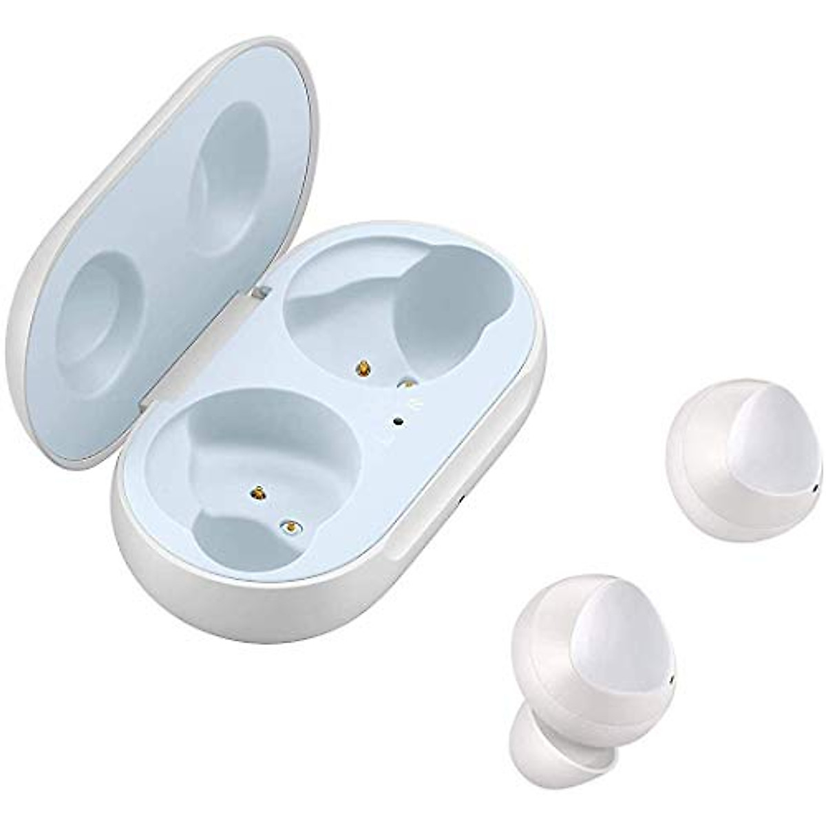 Samsung Galaxy Bud's 2019 White - True Wireless Earbuds with Wireless Qi Slim Pad 18w Fast Charger (Renewed)
