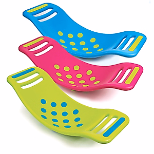 Fat Brain Toys Teeter Popper, Indoor Toddler Sensory Toys for Ages 3 and Up, Green