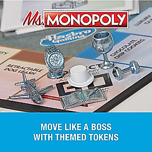 Monopoly Ms.Monopoly Board Game for Ages 8 & Up, Brown (E8424)