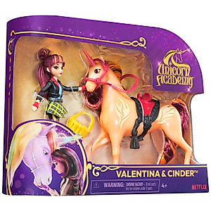Unicorn Academy, Valentina & Cinder with 2 Accessories & Hair Tool, Dolls & Unicorn Toys for Girls Ages 4 and up