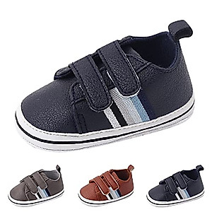 Lykmera Cute Children Toddler Walking Shoes Boys Girls Floor Sports Shoes Flat Bottom Soft Bottom Non Slip Sneaker Shoes (Grey, 12-18 Months)