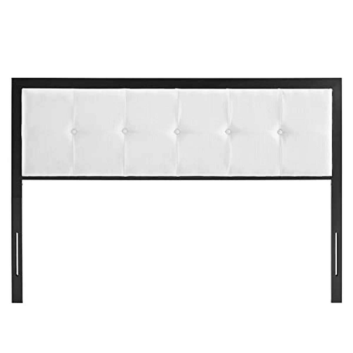 Modway MOD-6176 Teagan Tufted Fabric Queen Headboard in Black White